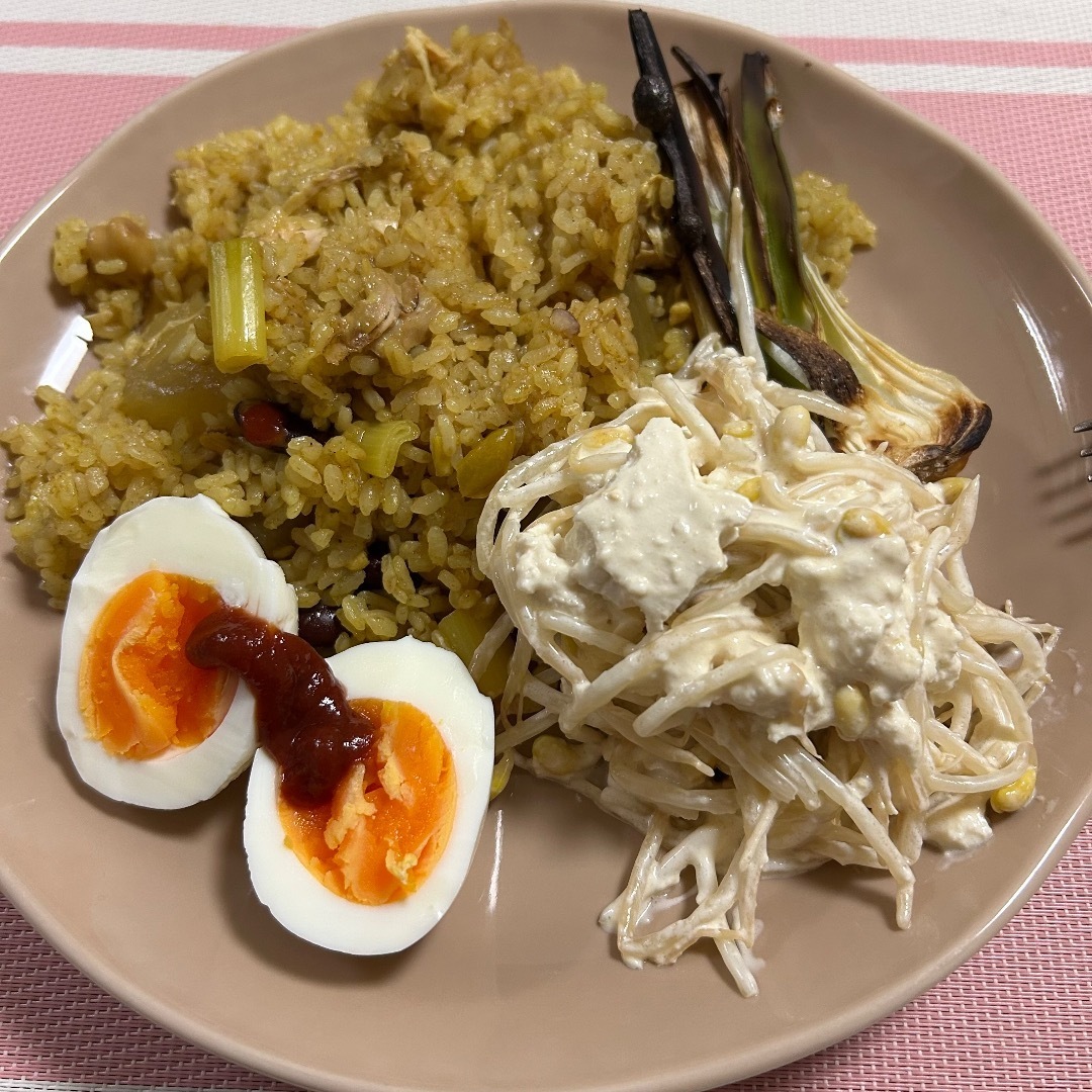 カレー風味の炊き込みご飯: ふりむけばむかい風～6